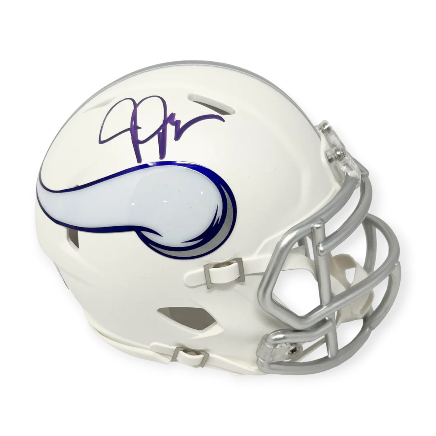 Justin Jefferson Minnesota Vikings Autographed Riddell Alternative Min ...