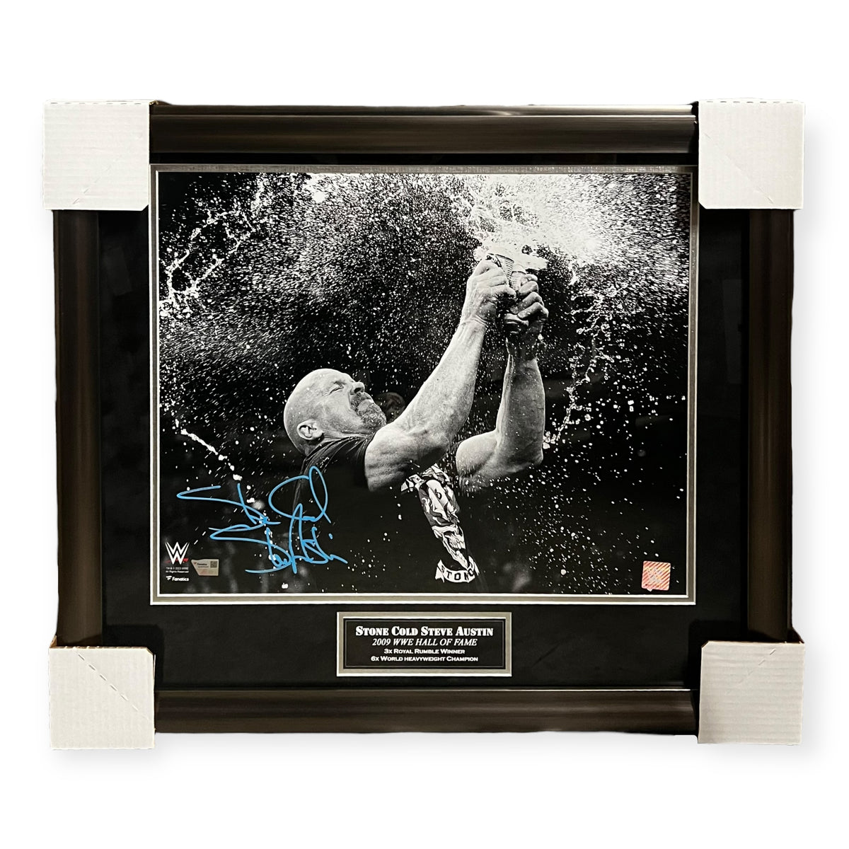 Stone Cold Steve Austin WWE Autographed 16x20 Photo Framed To 23x27 Fa ...