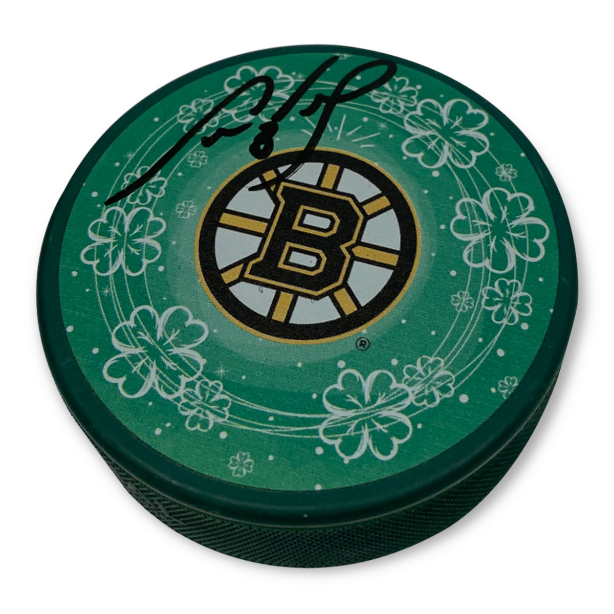 Cam Neely Autographed Green Bruins Hockey Puck NEP — ASG Memorabilia