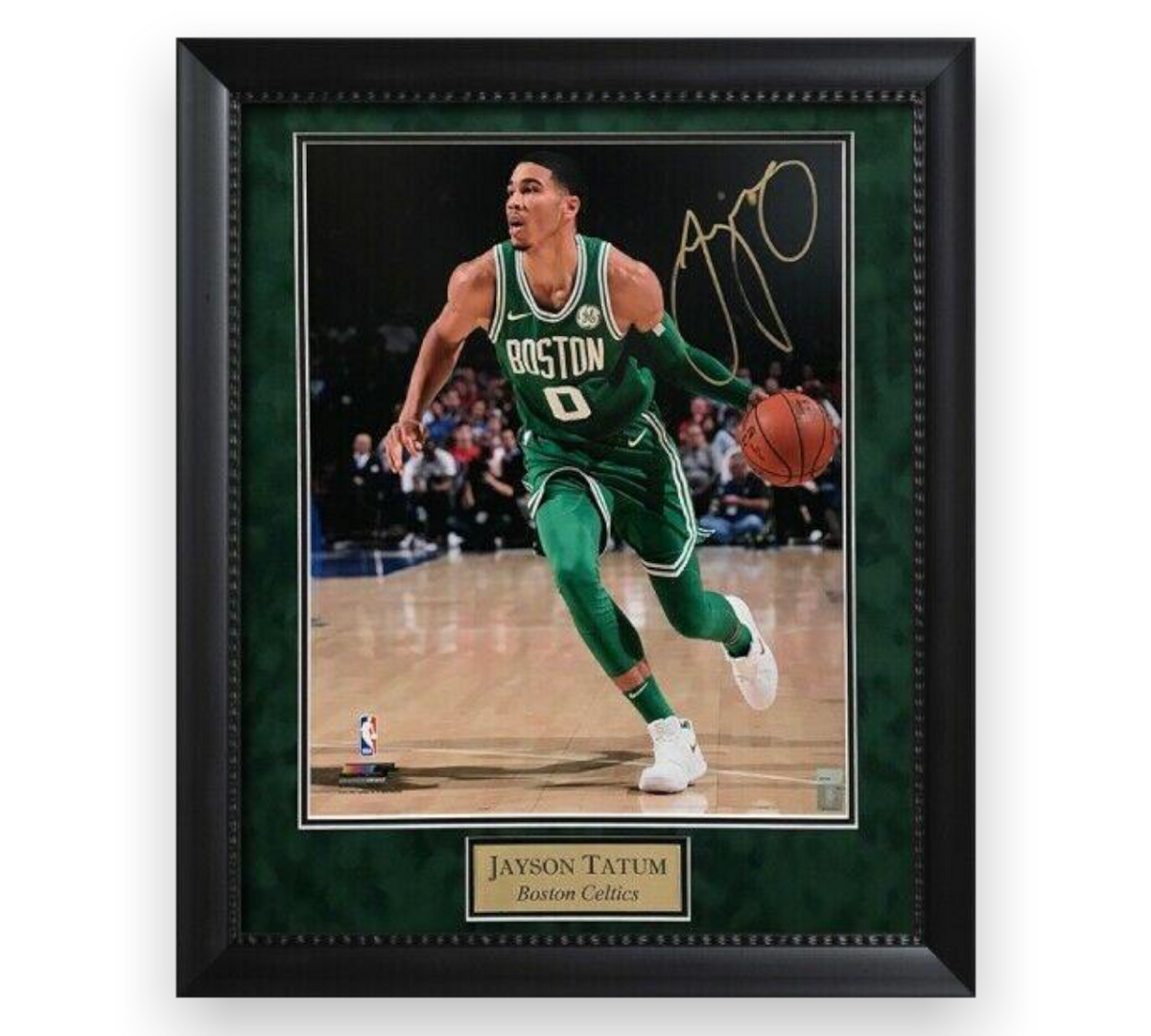 Jayson Tatum Boston Celtics Autographed 16x20 Photo Framed To 23x27 Fa ...